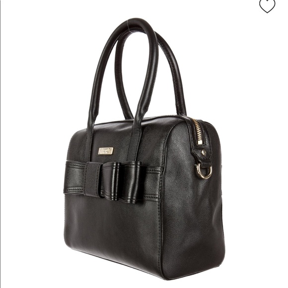 kate spade | Bags | Kate Spade New York Leather Bow Satchel Handbag ...